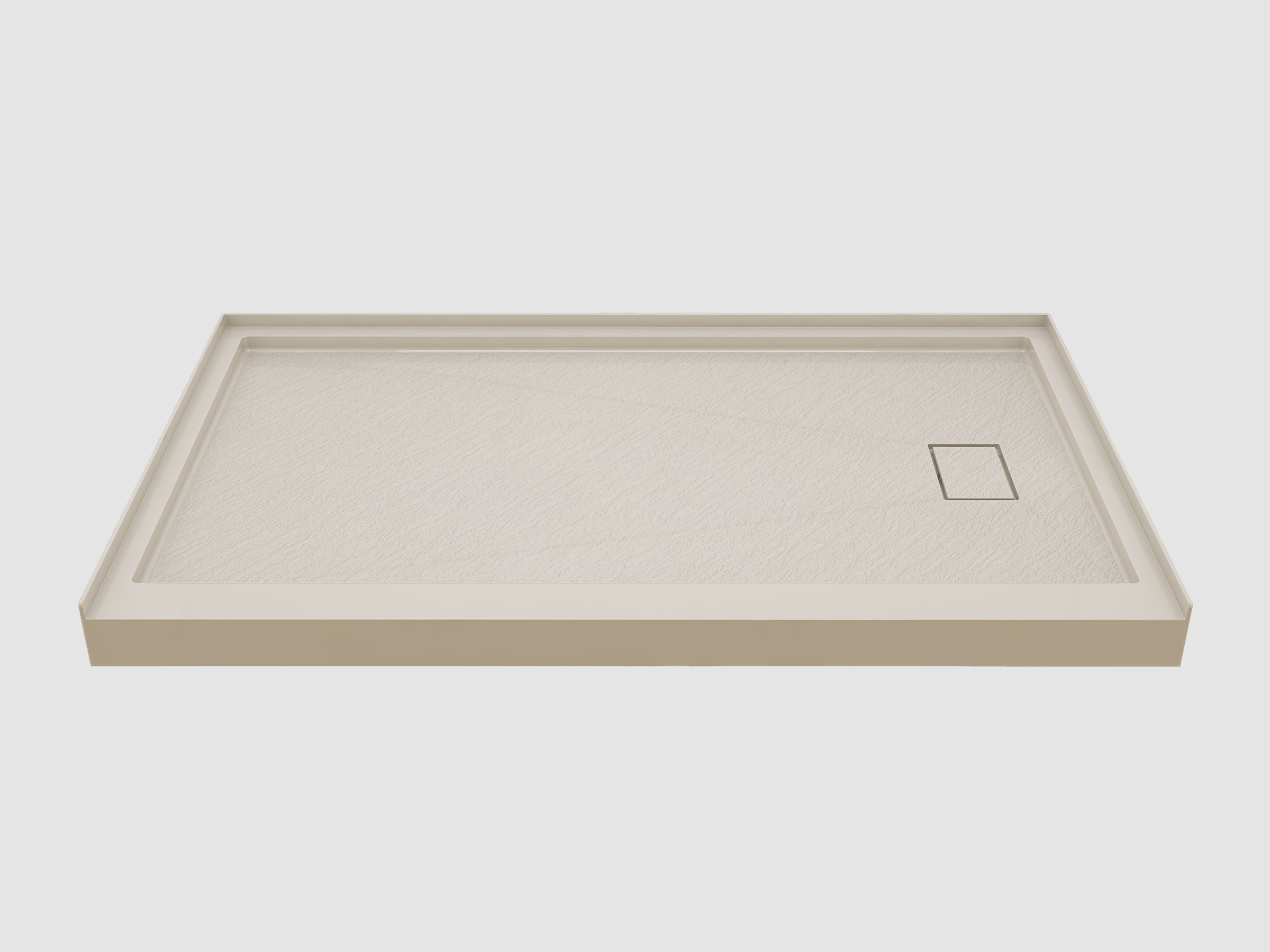 Pure Color Shower Base with Side Drain and Flange – Kostone