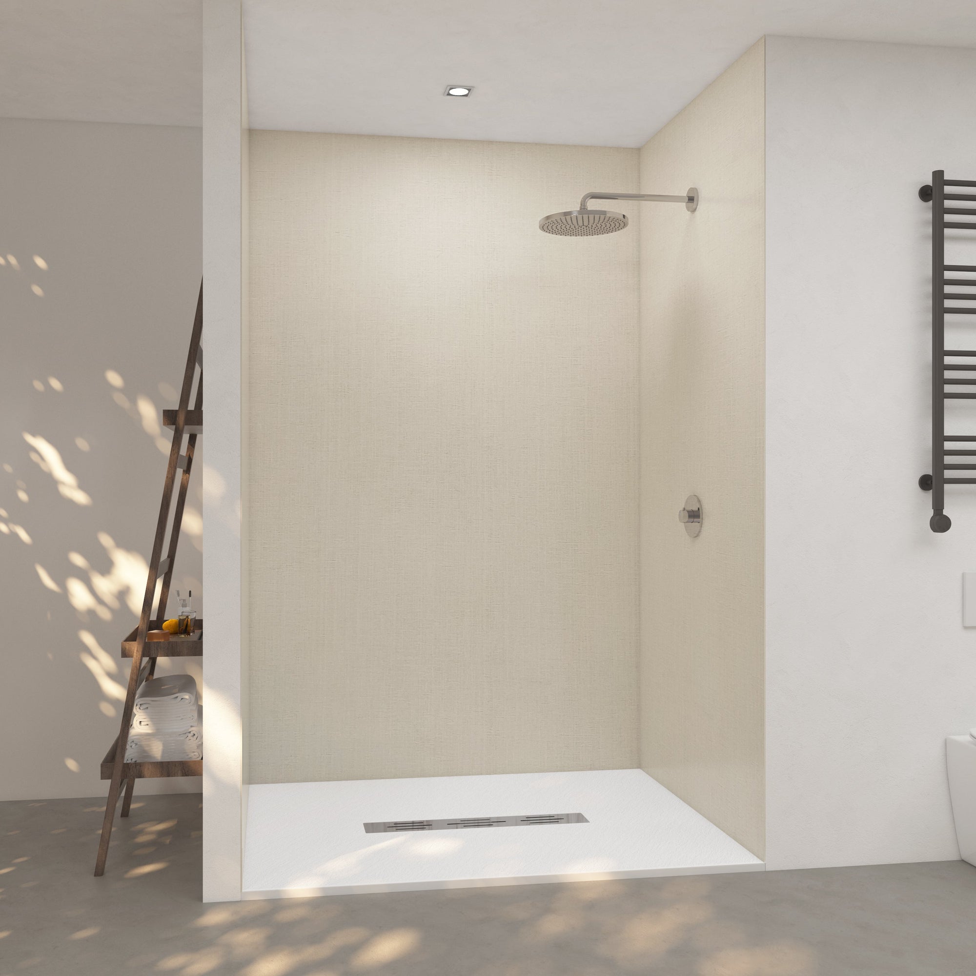 Colored Flat Shower Wall Panels Kit – Matte Finish – Kostone